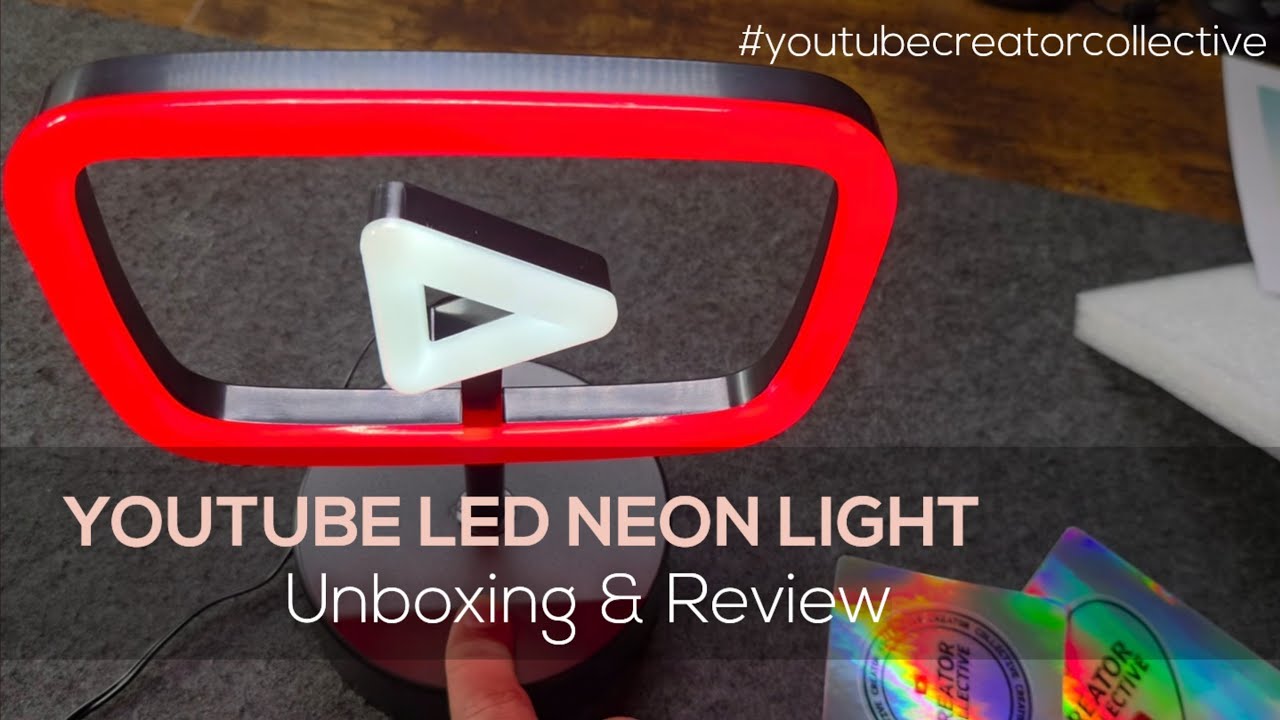 💡 YouTube ️ LED Neon Light | Unboxed #youtubecreatorcollective # ...