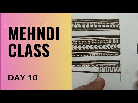 Mehndi Class Day 10 | Learn Step By Step Mehndi Designs| Mehndi Design ...