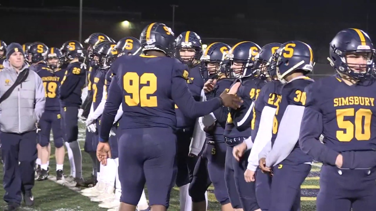 Simsbury Football 2019 versus Cheshire Highlights - YouTube