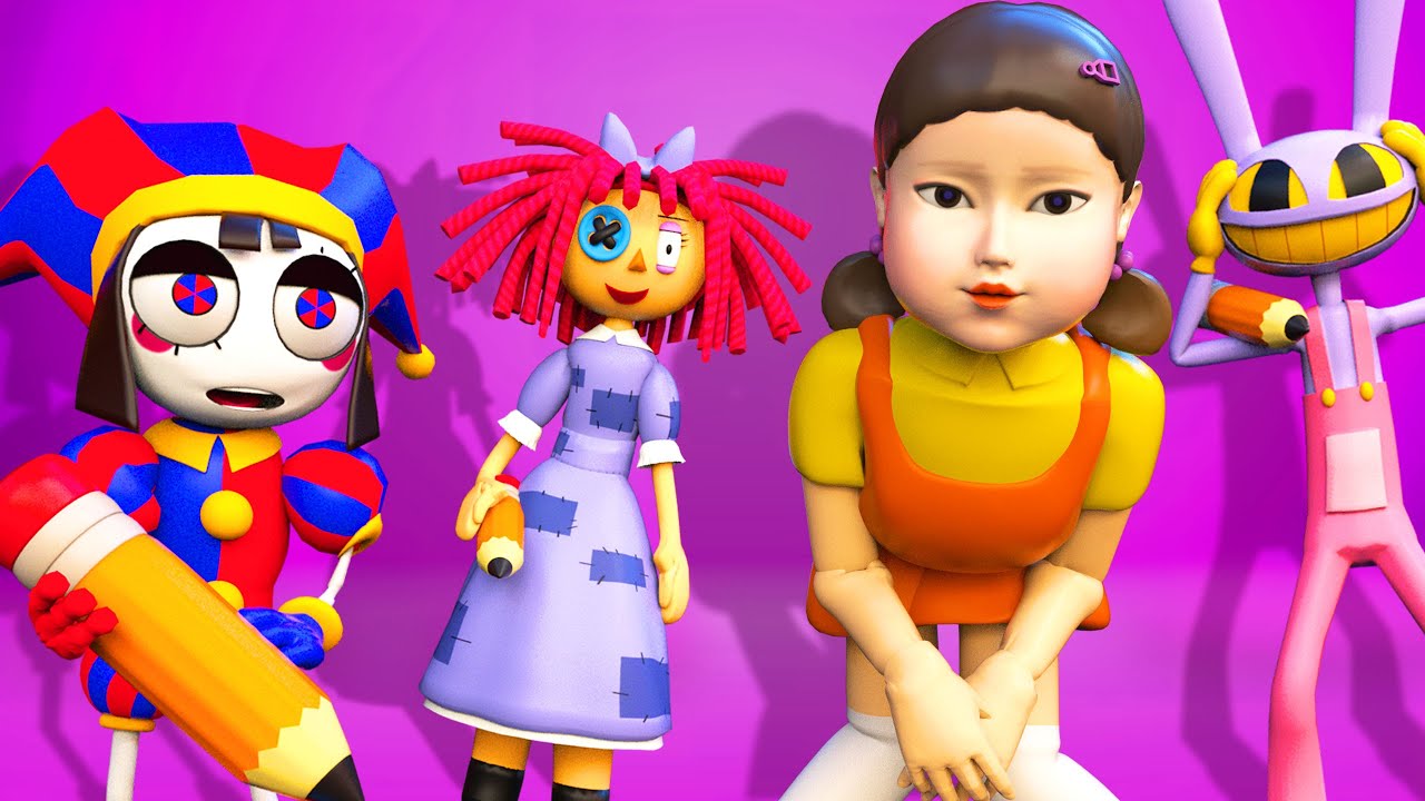 The Amazing Digital Circus vs Squid Game "Funny Episodes Collection ...