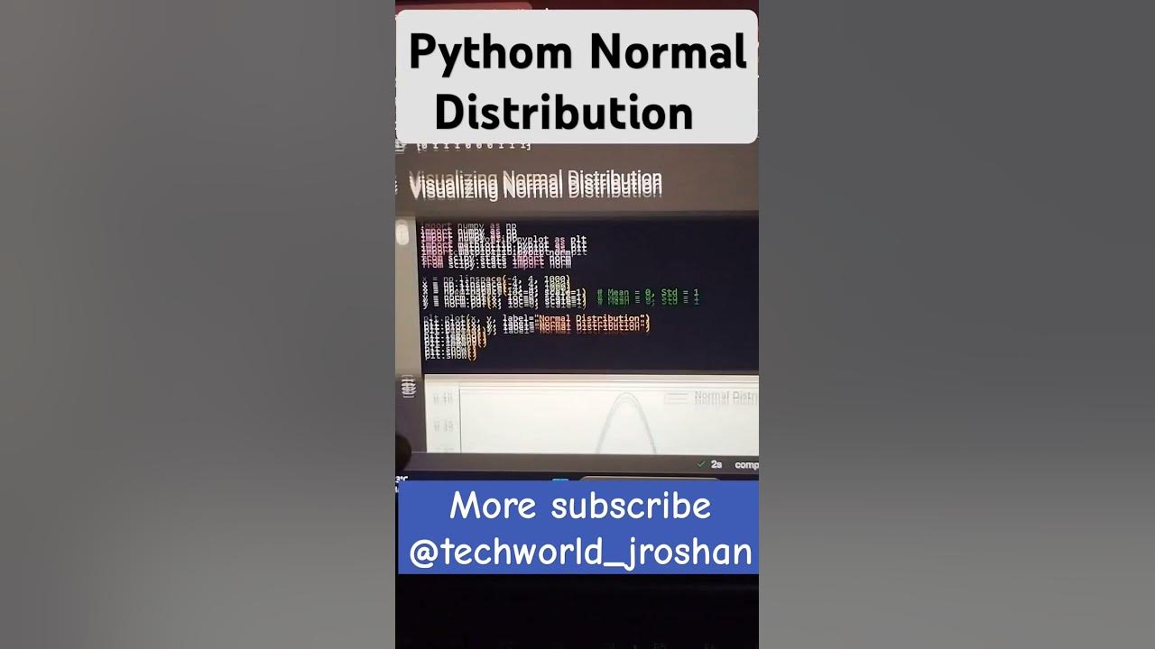 Python Normal Distribution #dataanalaytics #eda #coding #deepseek # ...