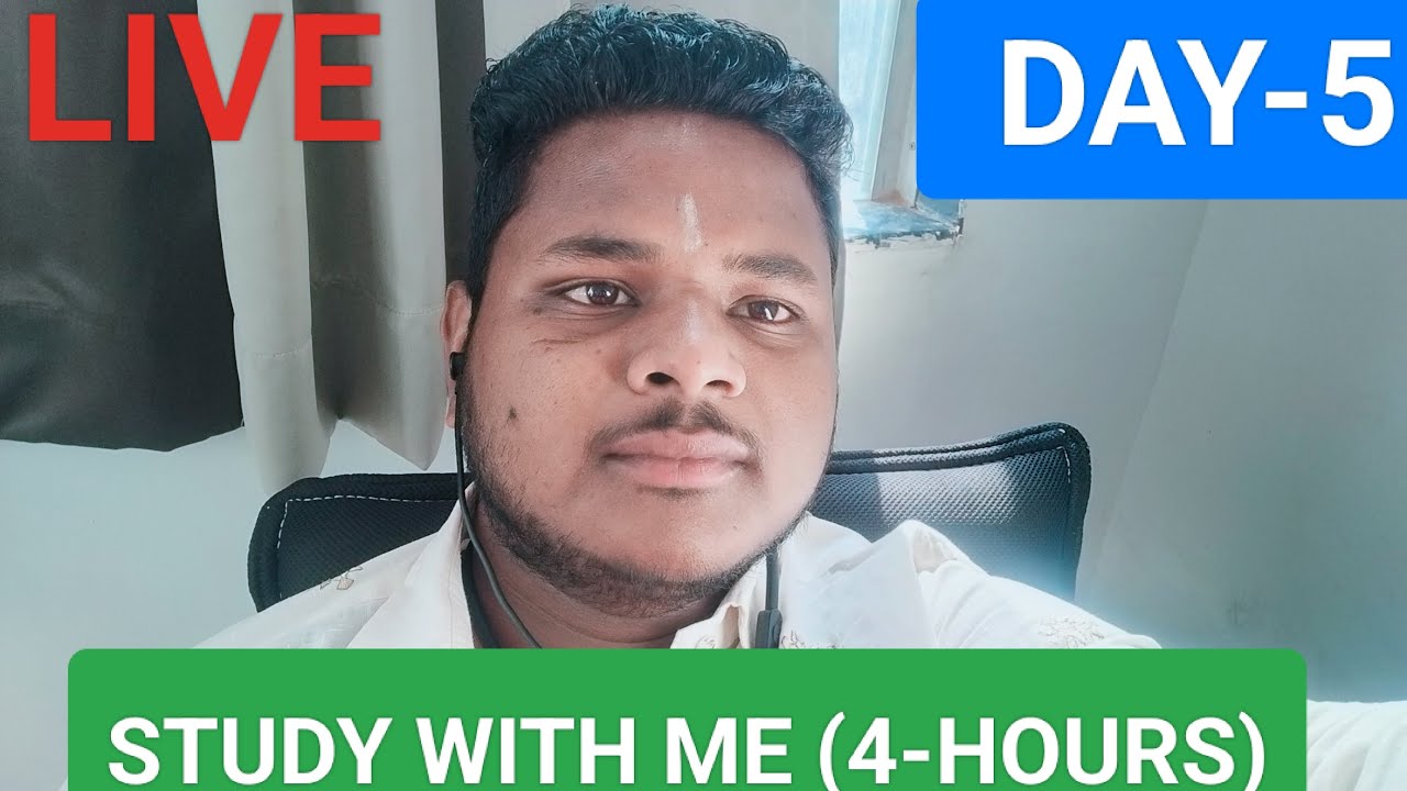 Pawan ji ka classes is live! STUDY WITH ME DAY-5 LONG TIME -4 hours #neetug #neet - YouTube