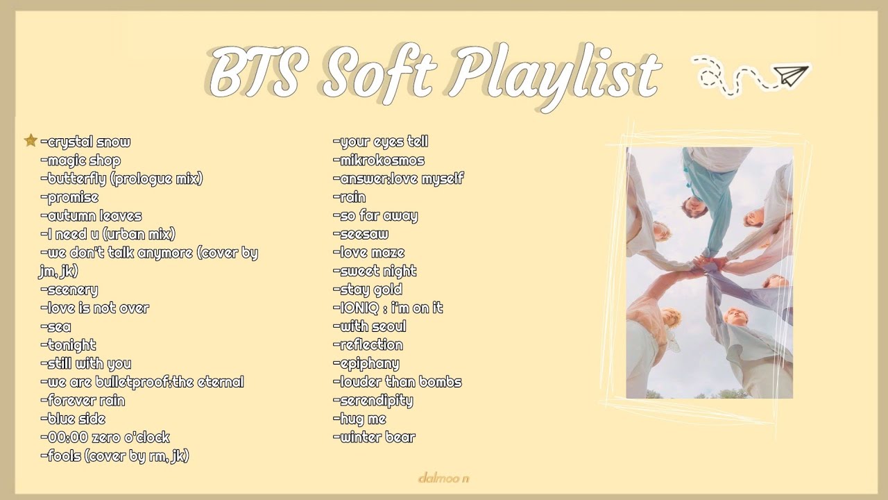 BTS Soft Playlist 2020 [relaxing, studying, sleeping] ⭒𝓭𝓪𝓵𝓶𝓸𝓸 𝓷 ☪ ...