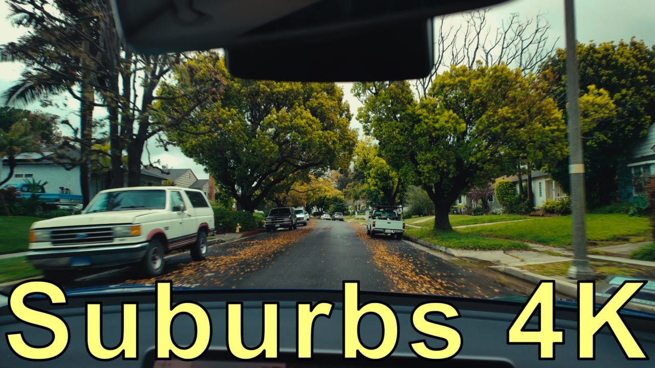 Relaxing Drive in Rainy Suburbs ASMR 4K - YouTube