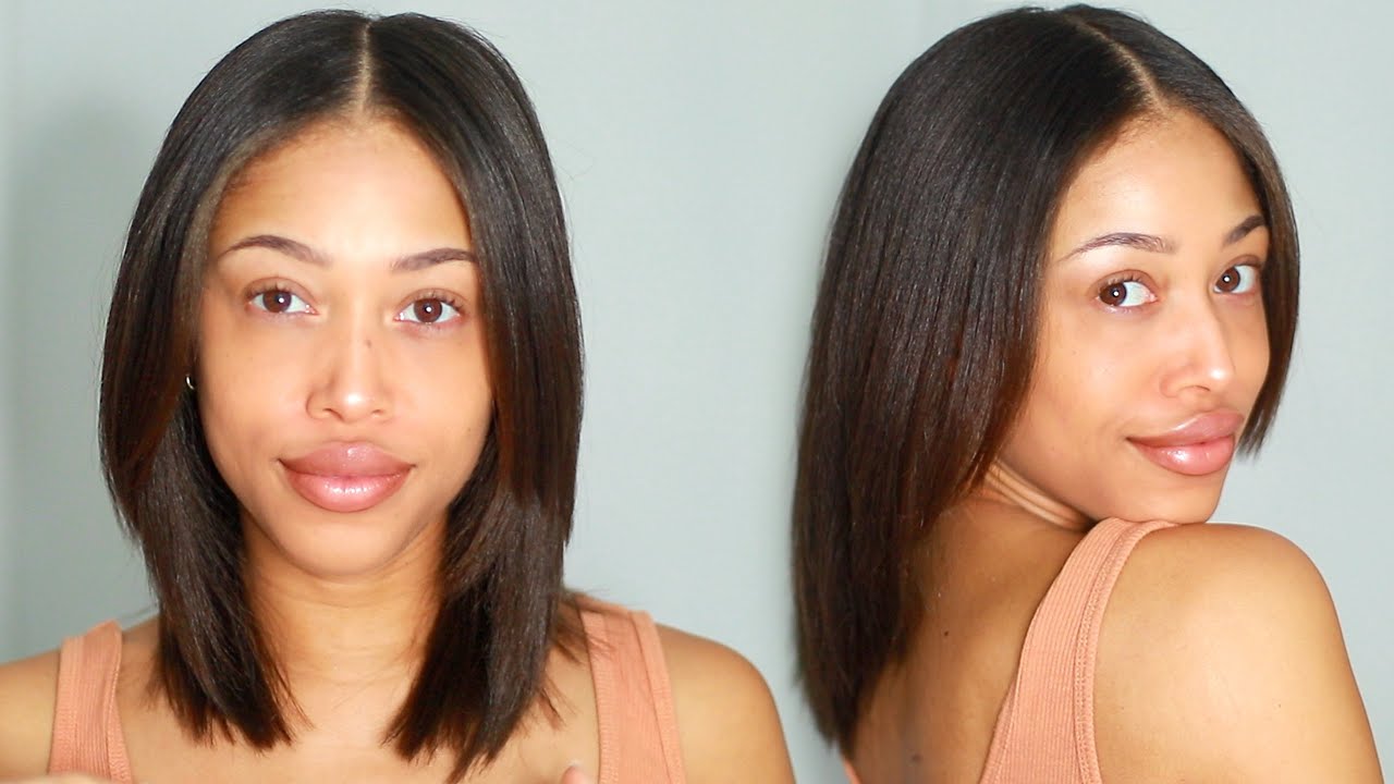 Straightening My Hair 4A/4B | Jaleesa Moses - YouTube