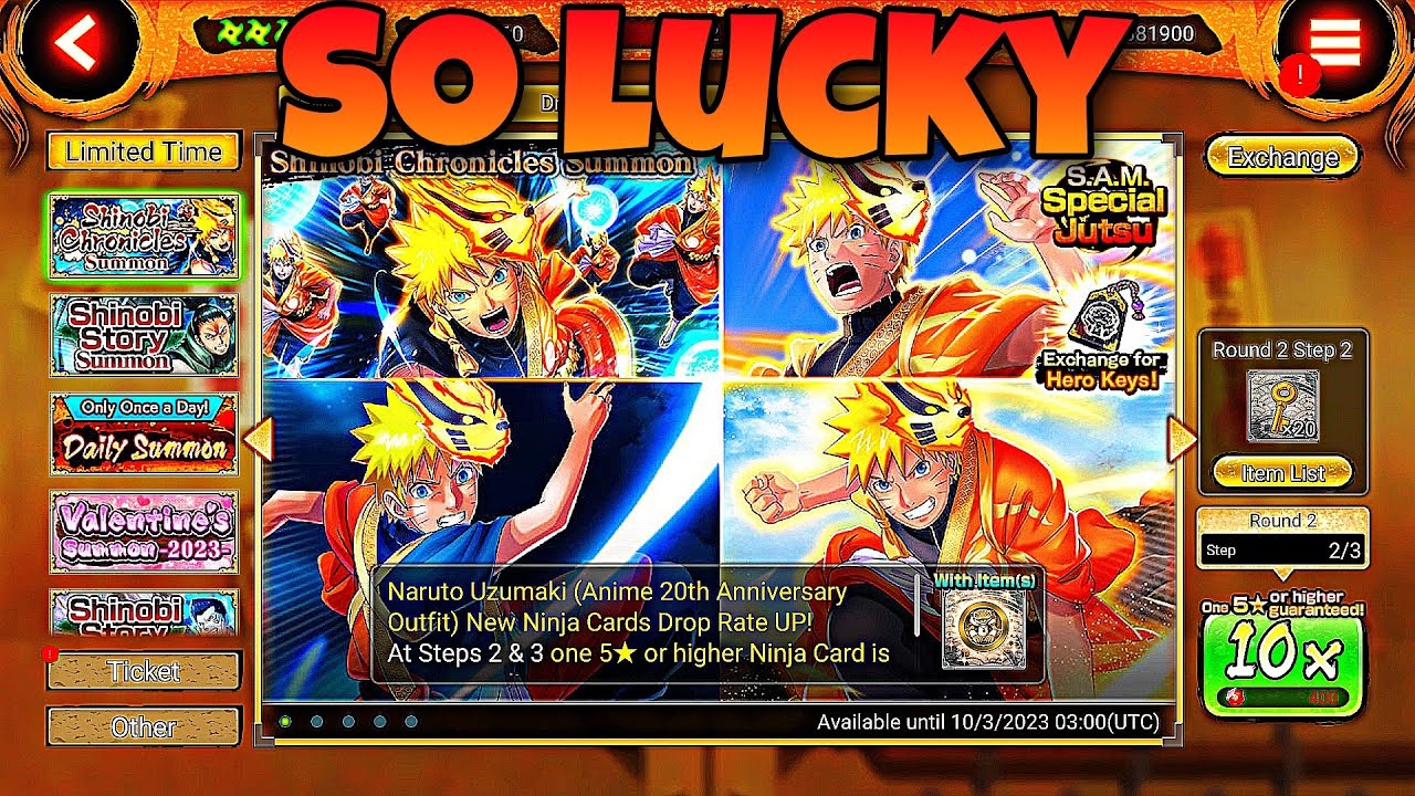 NxB NV: Shinobi Chronicles Summon | So Lucky 😍 - YouTube