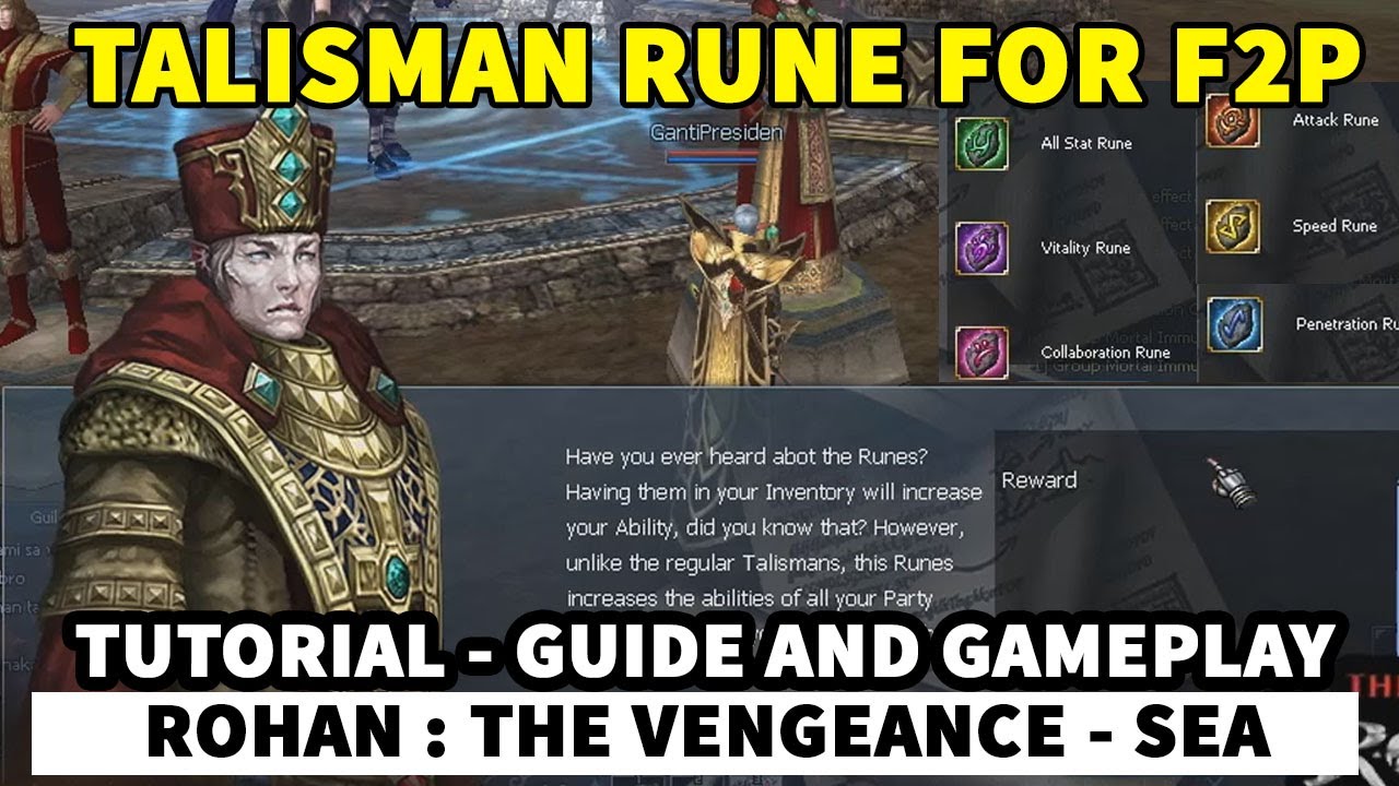 TALISMAN RUNE FOR PARTY - ROHAN : THE VENGEANCE SEA - YouTube