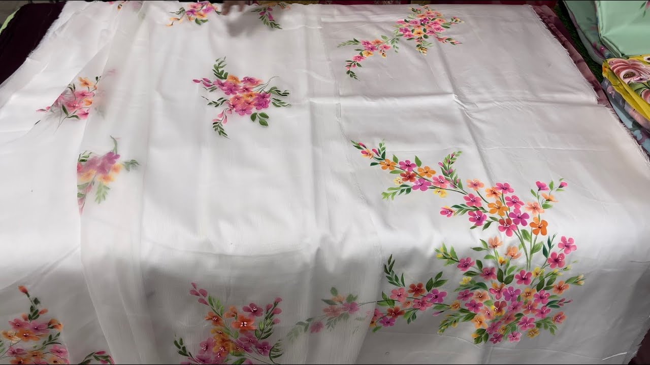 Summer Special Cotton Hand Painted Suits - YouTube