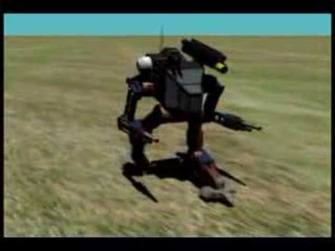 3dsmax Mech Running - YouTube