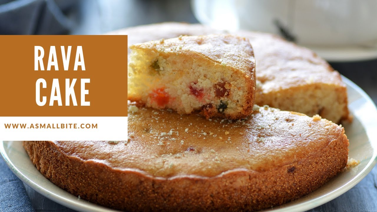 Eggless Rava Cake Recipe | Semolina cake recipe | Sooji cake - YouTube