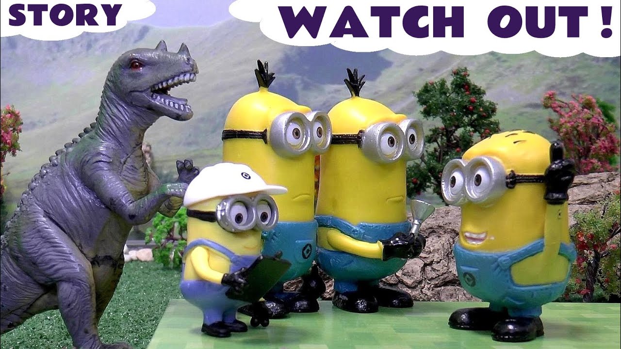 Funny Minions Dinosaur Thomas & Friends Minions Movie Blind Bag Opening ...
