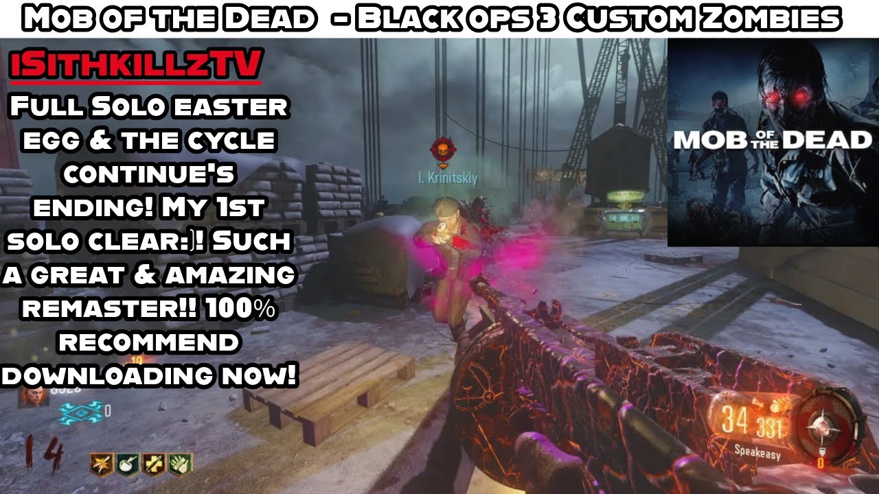 Solo Mob of the Dead (Remastered) full easter egg & boss fight! A great ...