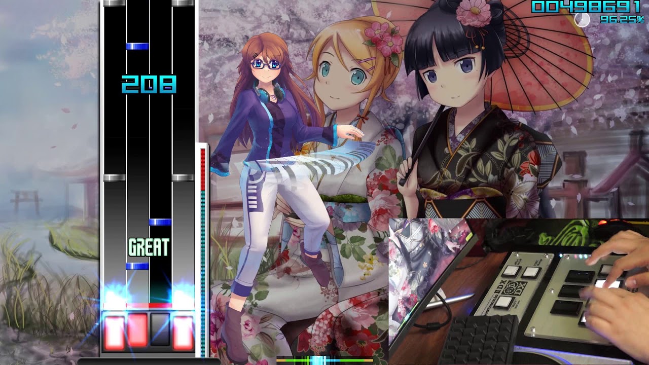 [OSU!] osu mania 4K "Uh-oh" Beatmania IIDX ASC controller - YouTube