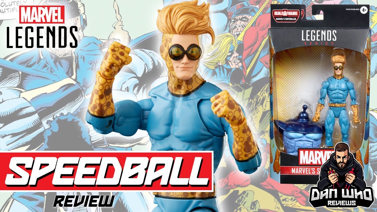 Marvel Legends Speedball New Warriors Controller BAF Wave Review - YouTube