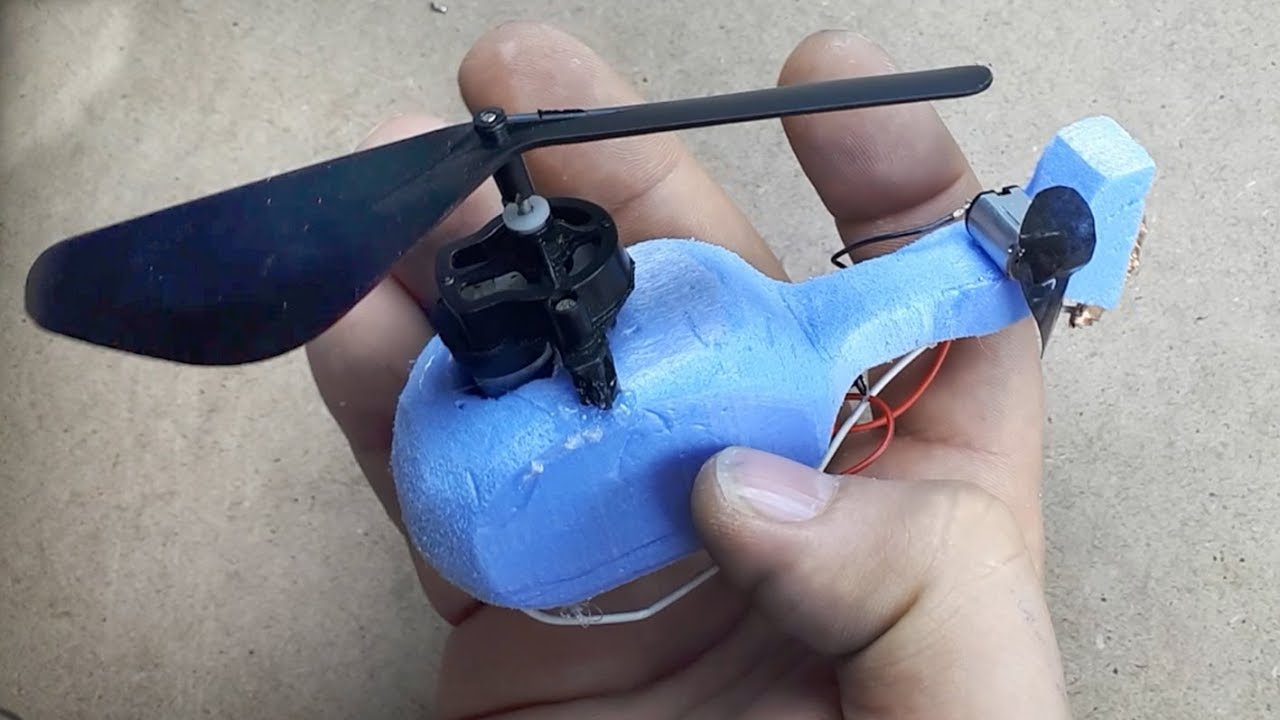 DIY Helicopter can Fly? :) Homemade RC Heli - El Yapımı Helikopter ...