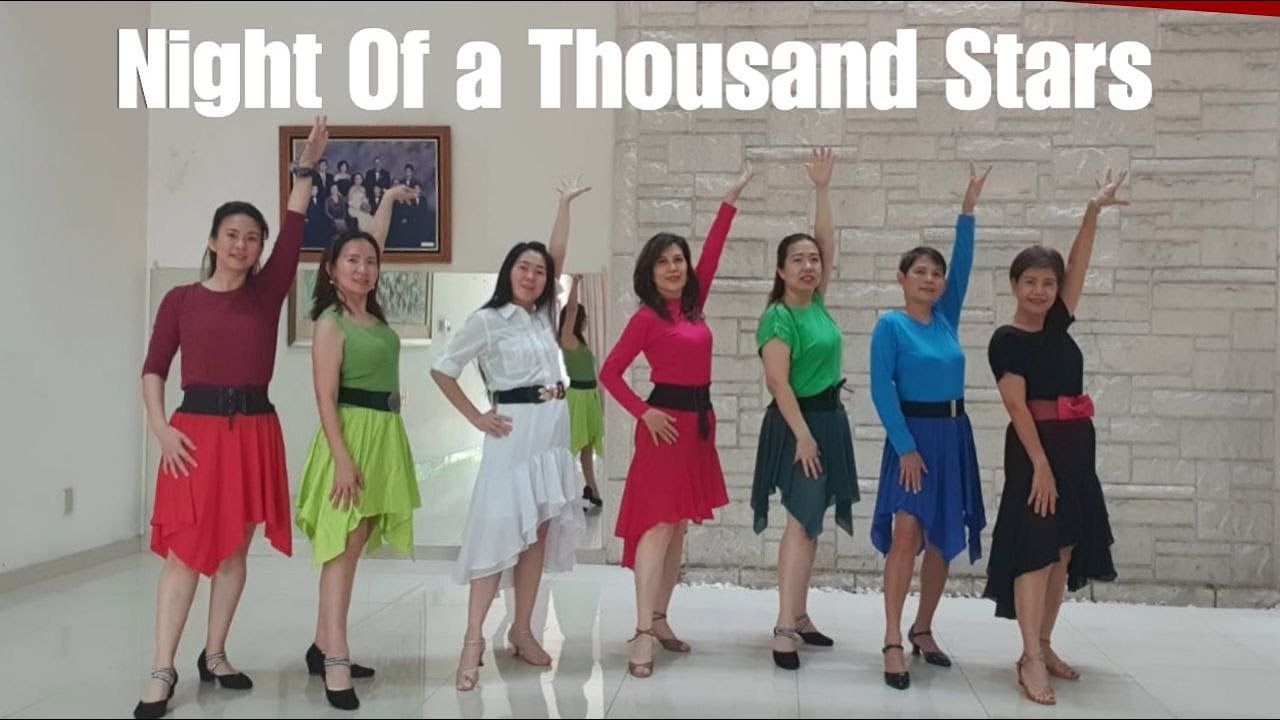 Night Of a Thousand Stars Line Dance (demo & count) - YouTube