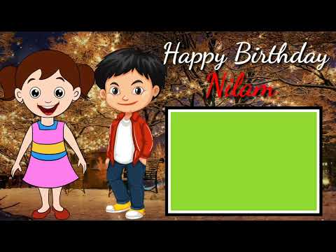 #nilam happy birthday song || whatsapp stetus || cartoon vidio