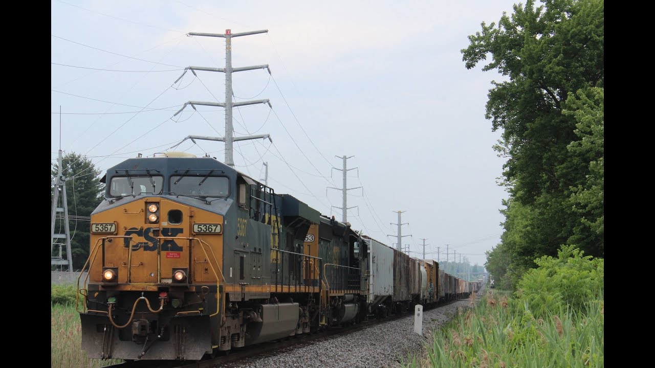 CSX Q621 Near Woodard, NY July 11, 2019 - YouTube