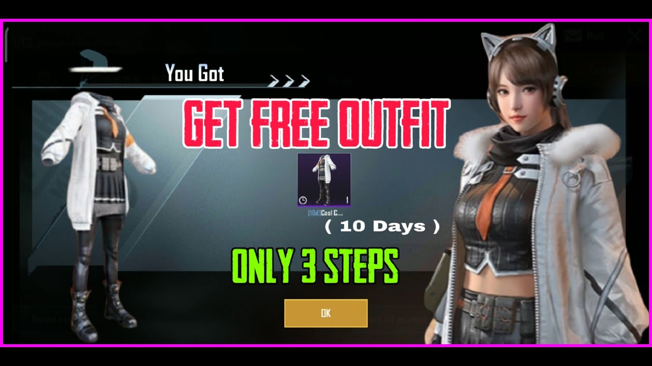 Pubg Mobile New Trick To Get Free COOL CAT GIRL Set # ...