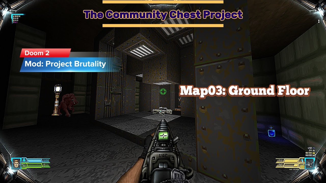 Doom 2 - [The Community Chest Project] - Map: #03 - Ground Floor ...