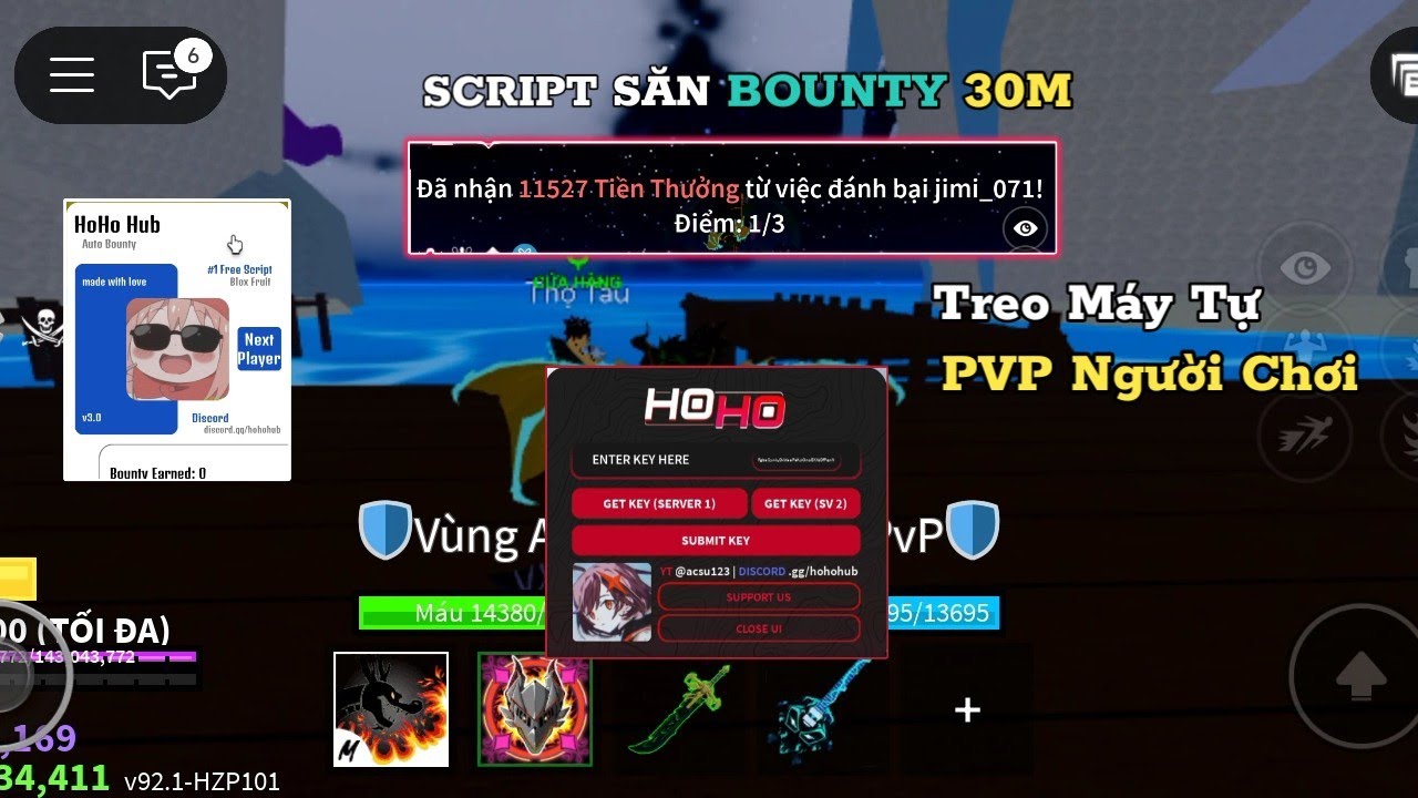 Hack Blox Fruits - Script Săn Bounty Lên 30M, Auto Spam, Anti Band ...