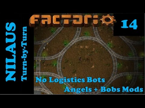 Lets Play Factorio S6E14 - 4 track roundabout and starting the internal ...