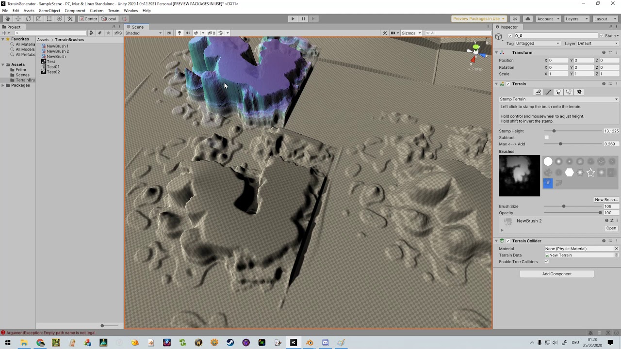 Blender Alphas to Unity Terrain Editor - YouTube