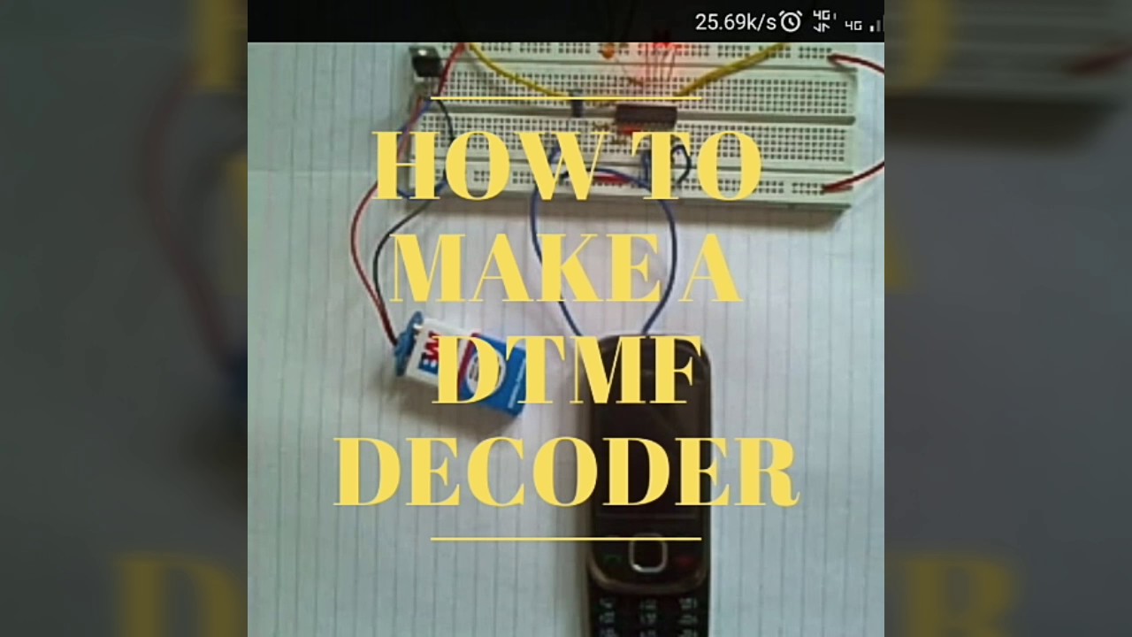 How to make a DTMF decoder - YouTube