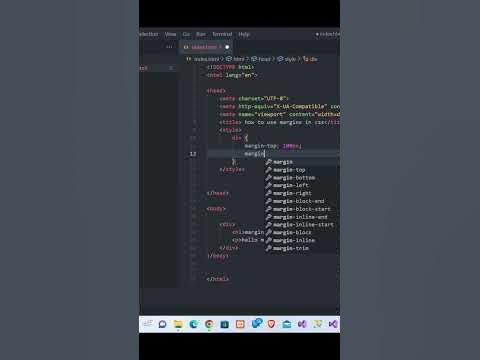 HOW TO USE MARGINS IN CSS #html #css #margin #shorts - YouTube