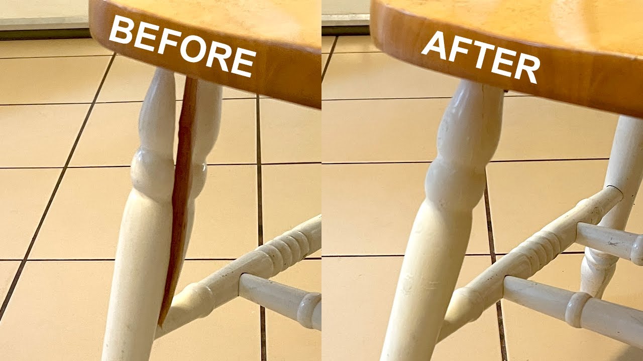 How to Repair a Chair Leg with Dowels - YouTube
