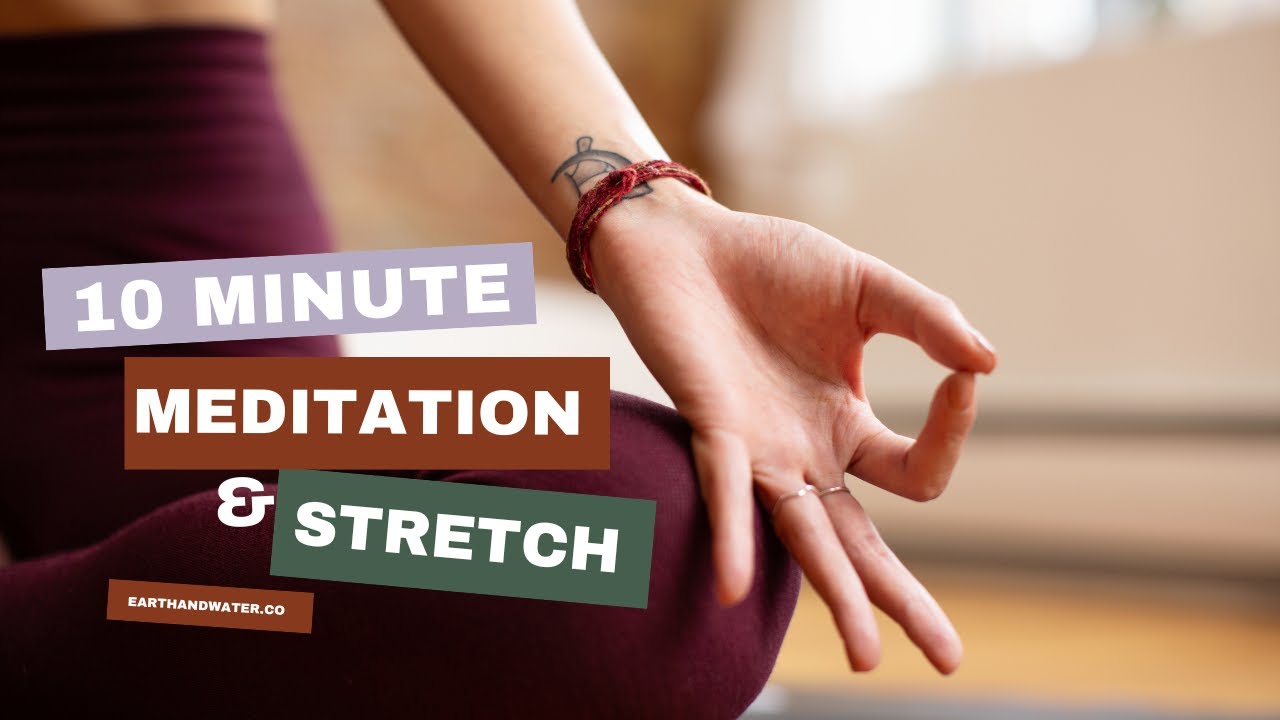 10-Minute Guided Meditation & Stretching Routine for Beginners - YouTube