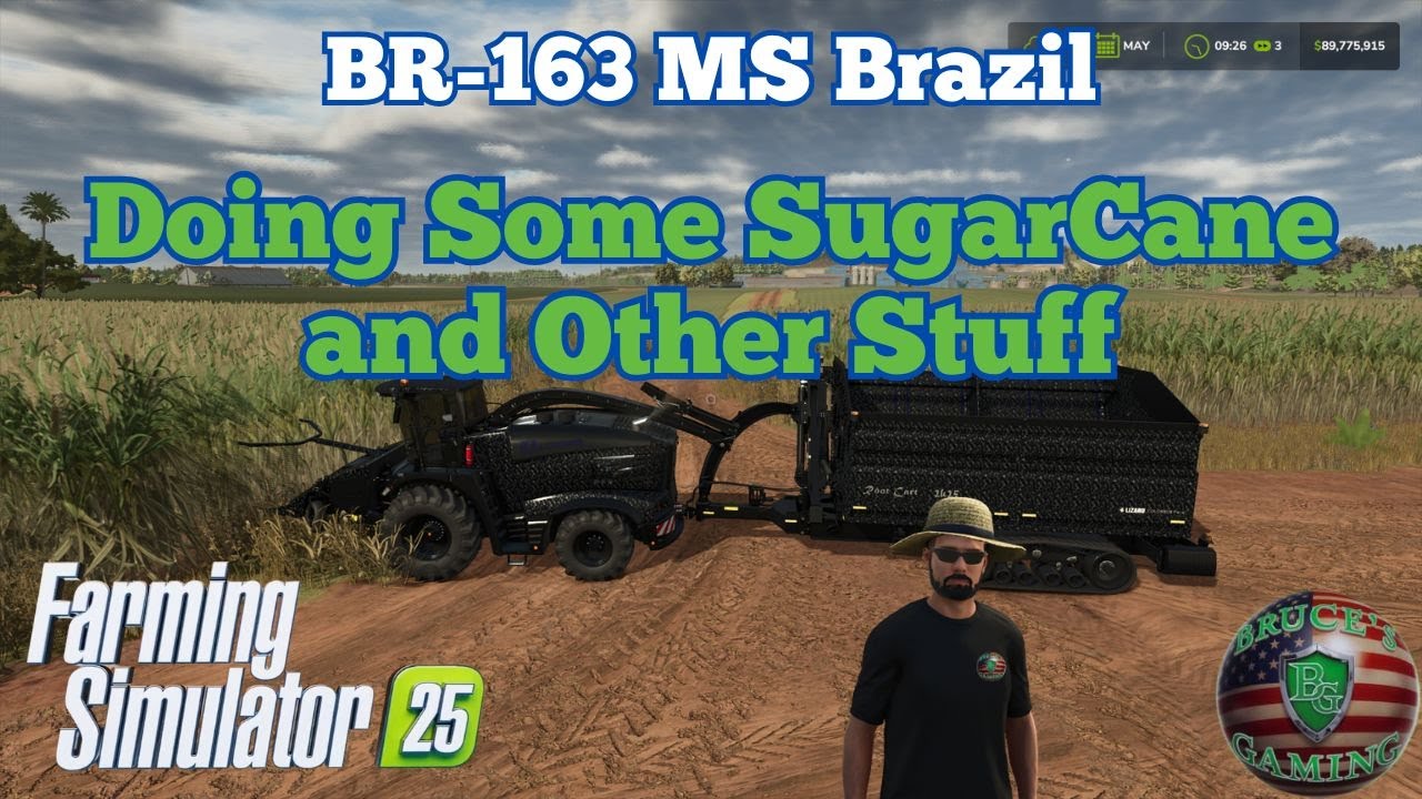 Farming Simulator 25 BR-163 MS Brazil Sugar Cane,Bridge Building and ...