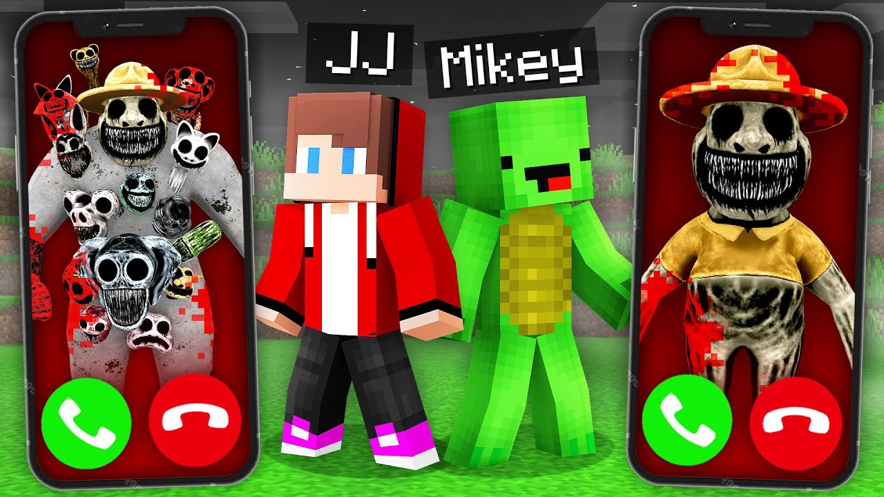 Why Scary ZOONOMALY CALL to JJ and Mikey at NIGHT in Minecraft Maizen! - YouTube