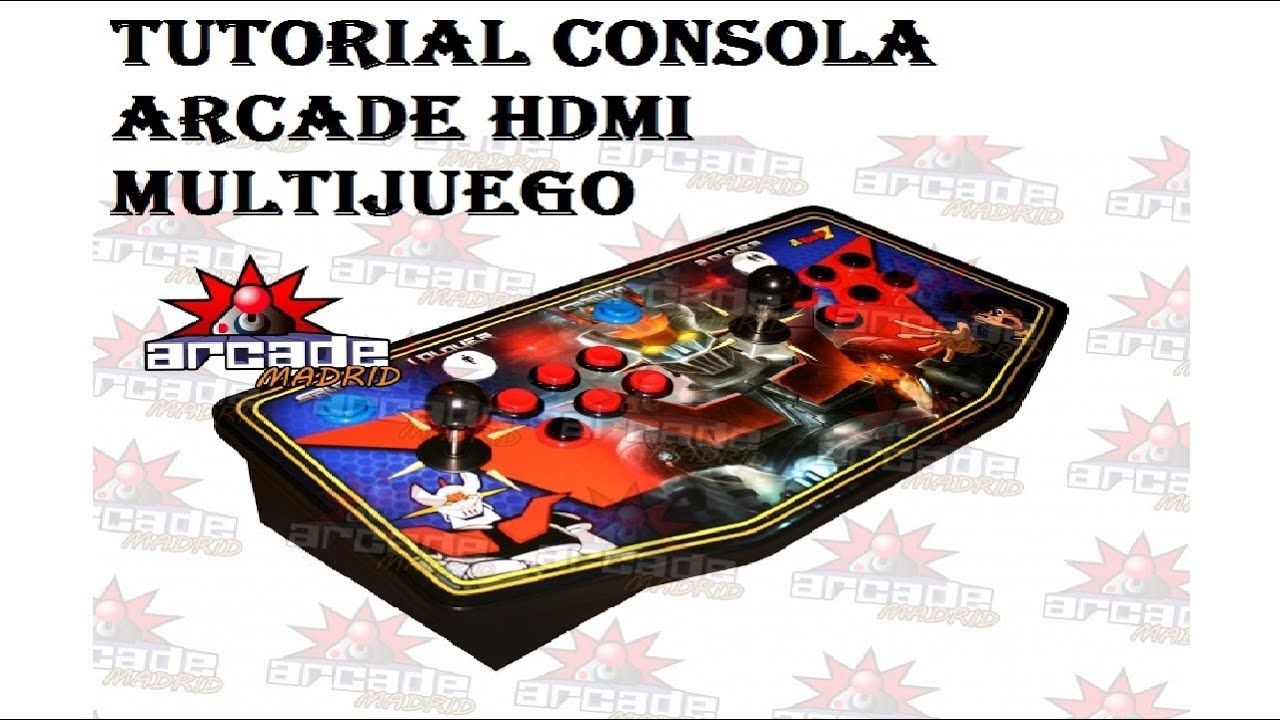 ARCADE MADRID - TUTORIAL MANDO CONSOLA ARCADE HDMI MULTIJUEGOS - YouTube