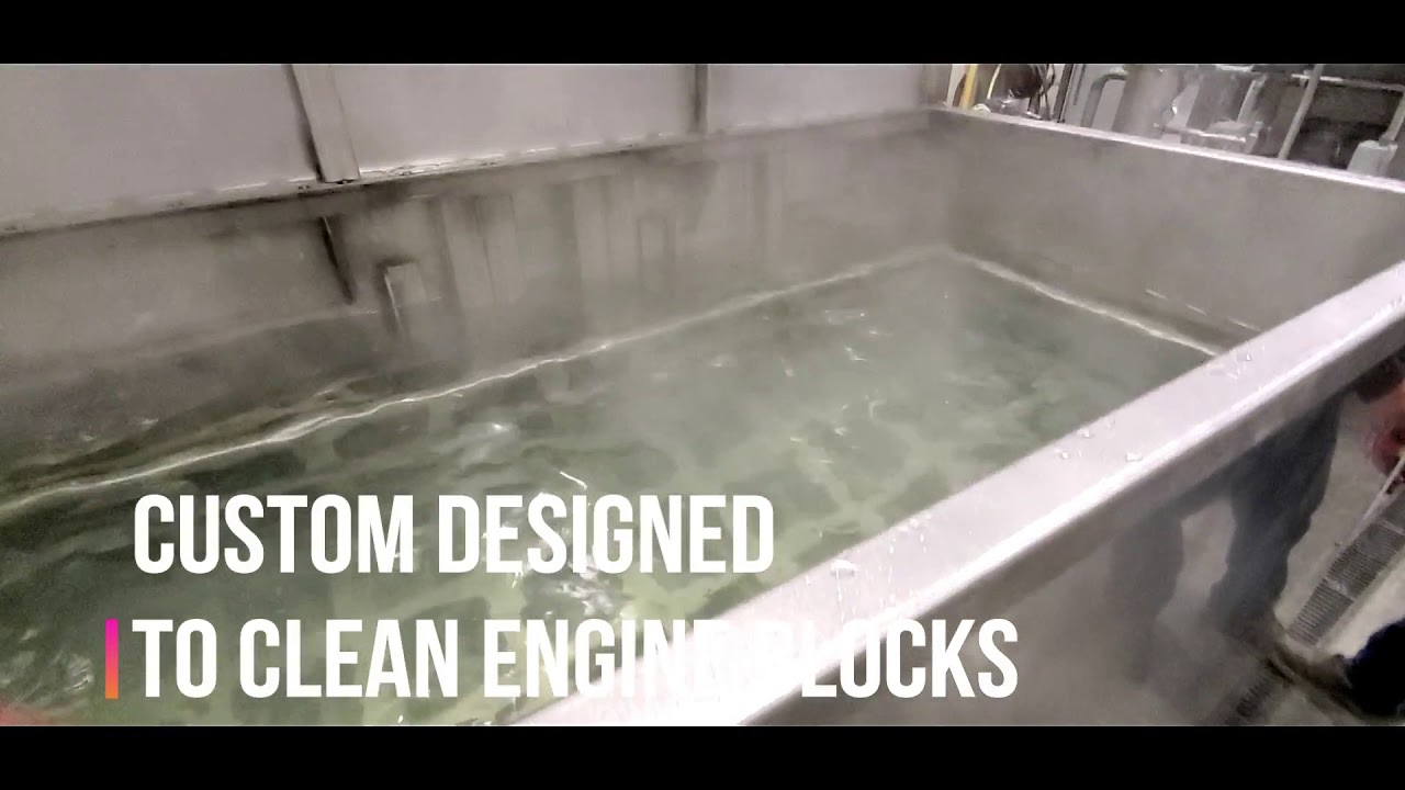 Custom Dip Agitation Parts Washer for Cleaning Engine Blocks | Jenfab ...