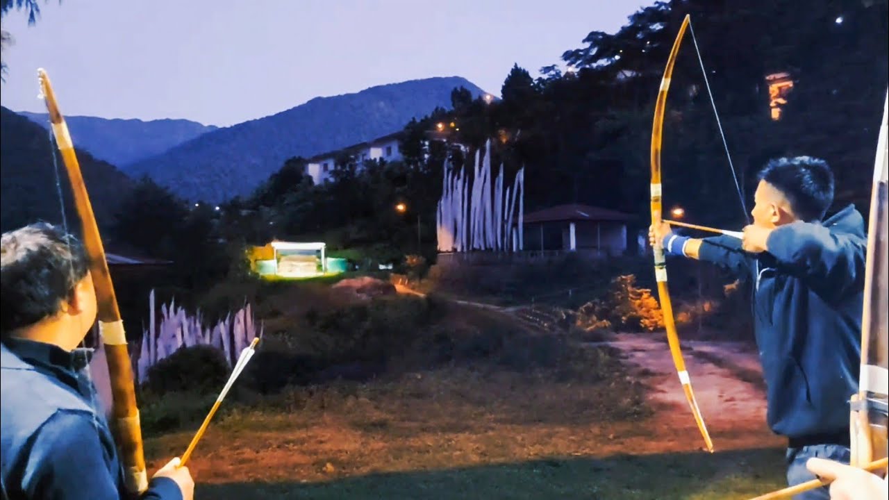 Nighttime Archery in Bhutan! - YouTube