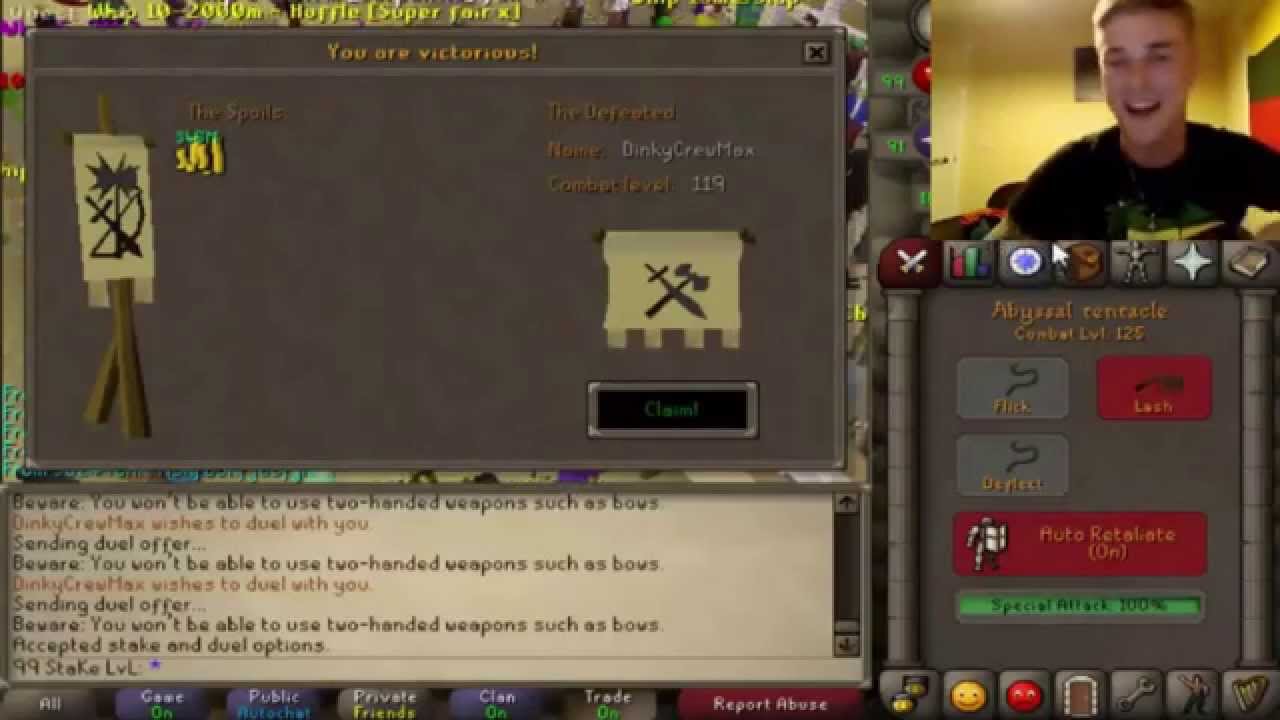 348m at duel arena OSRS victory by 99 StaKe LvL - YouTube