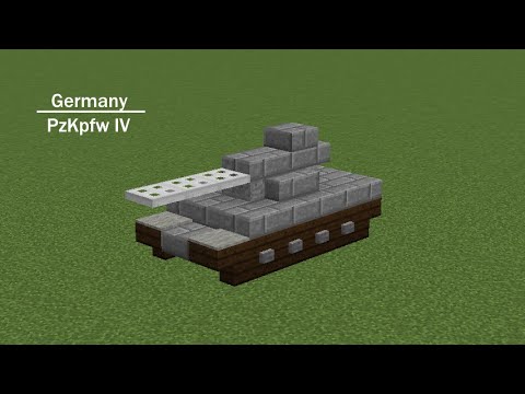 Minecraft Panzer IV Tutorial [ 1:1 ] - YouTube