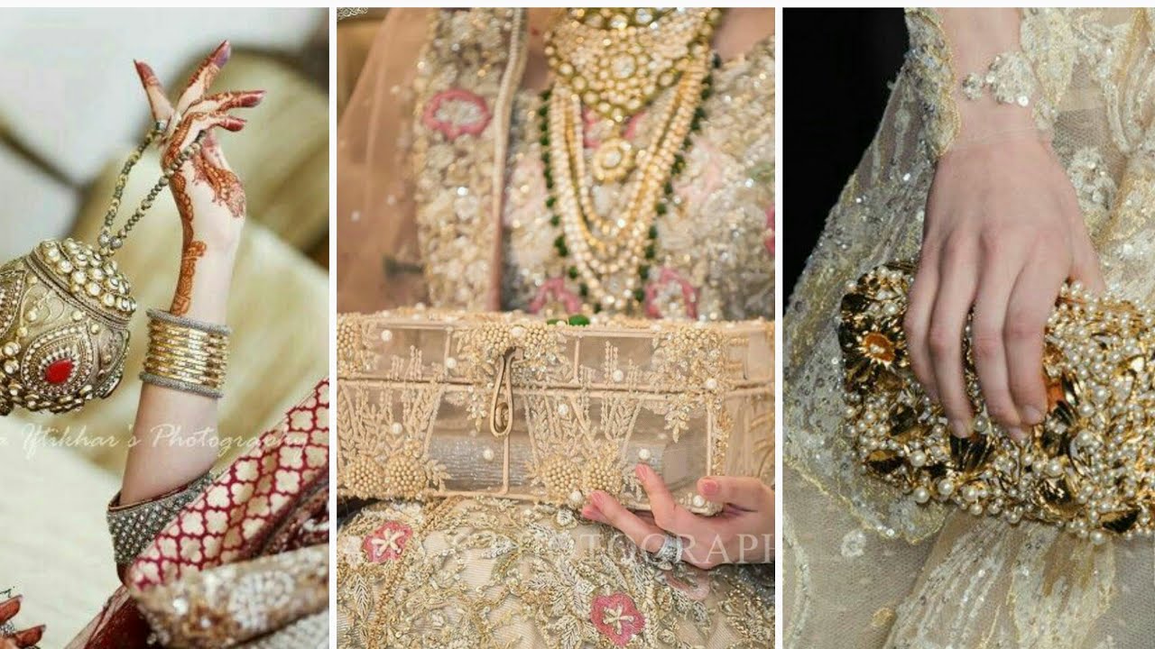 Latest collection of Elegant bridal hand purse, hand clutches - YouTube