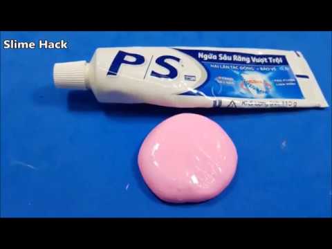 Diy Slime Only 2 Thing PS Toothpaste and White Glue Simple - YouTube
