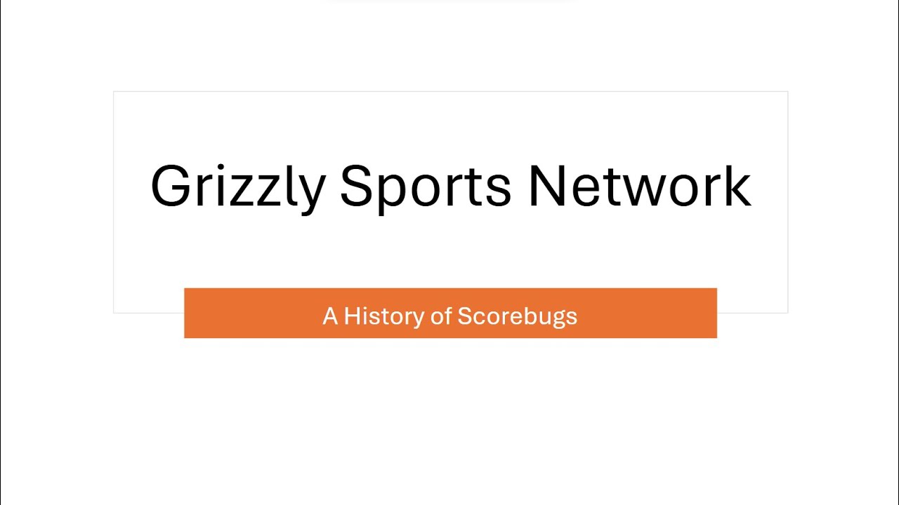 Grizzly Sports Network Scorebug History - YouTube