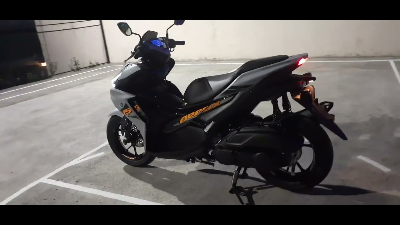 Yamaha Mio Aerox 2023 Matte Grey and Orange - YouTube