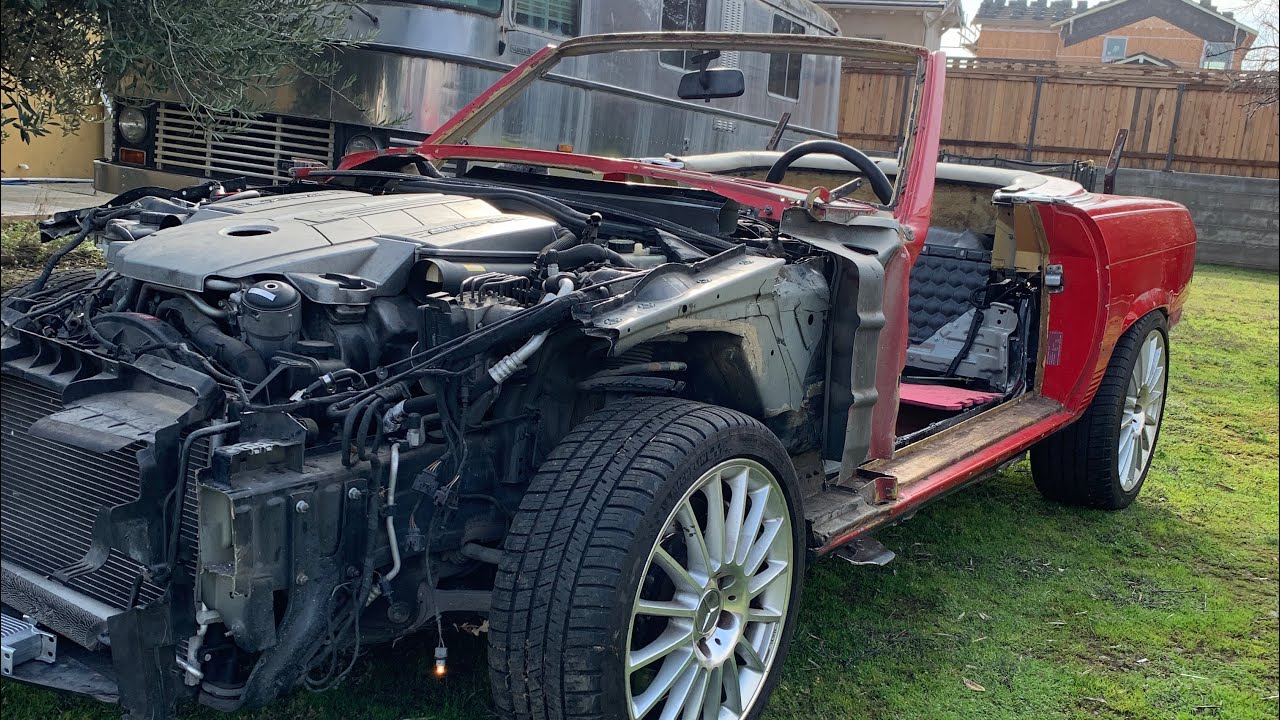 Mercedes 450SL and 55SLK AMG Chassis swap | part 6 - YouTube