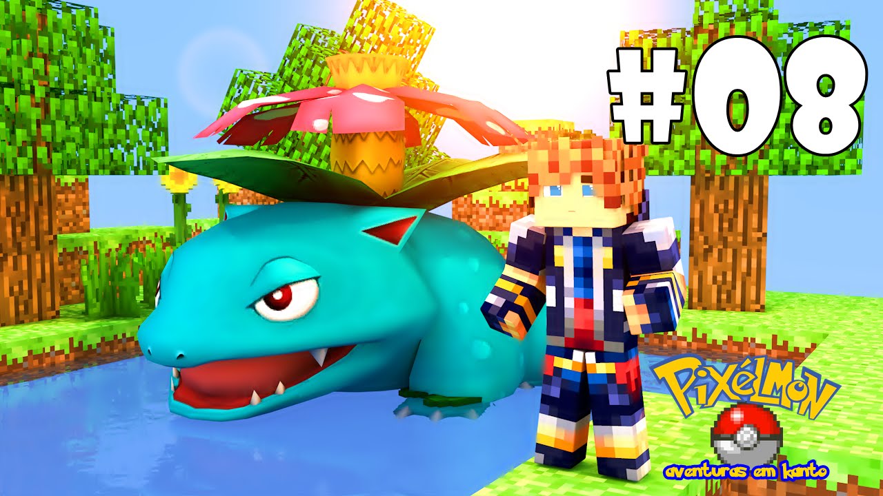 PIXELMON #08: AVENTURAS EM KANTO- INSÍGNIA CASCATA!!! BILL HOUSE. - YouTube