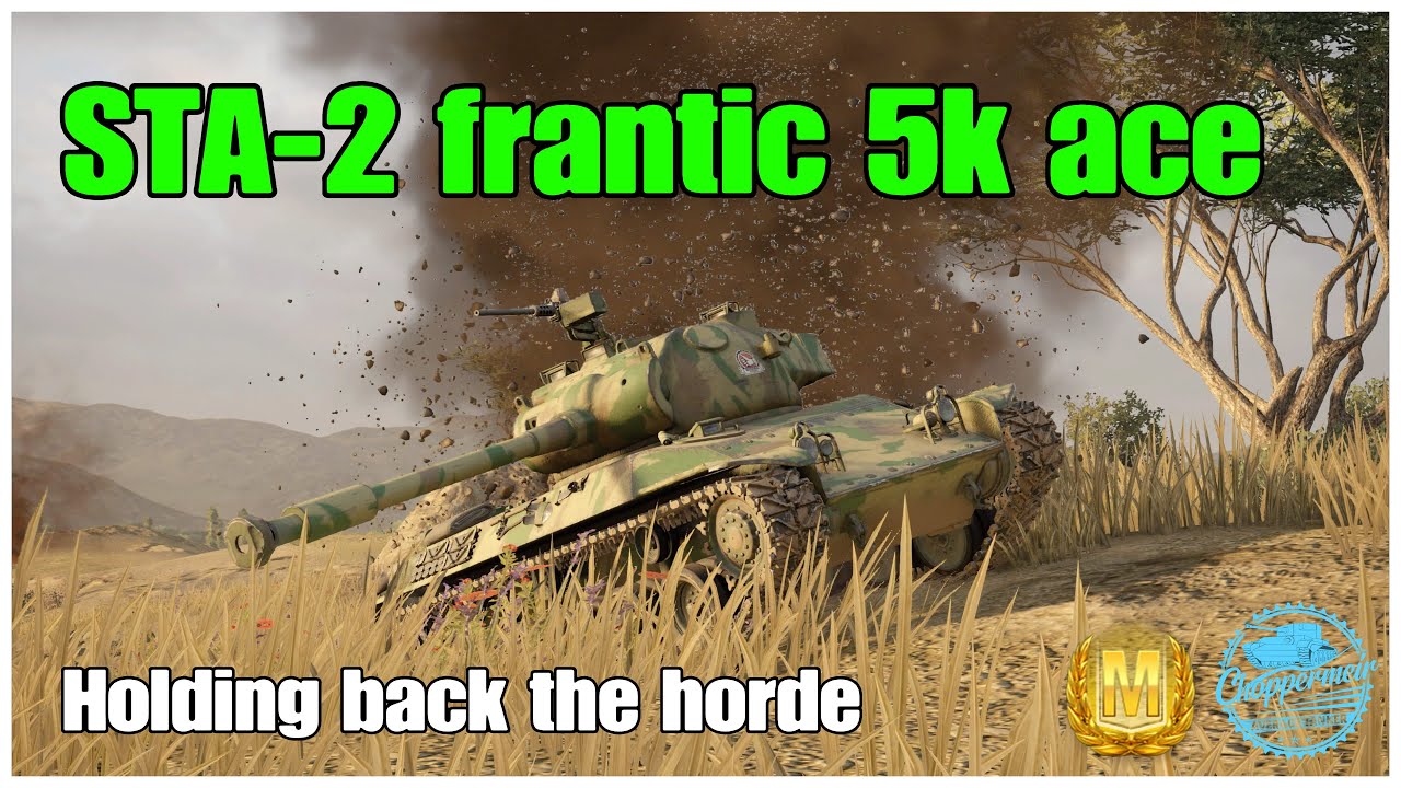 World of Tanks PS4 // STA-2 5K Ace tanker // hectic but fun defensive ...