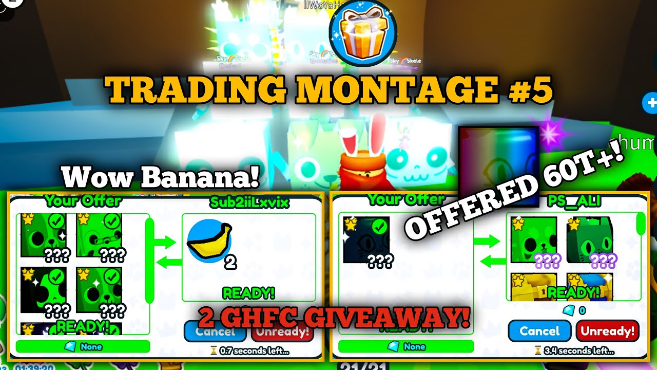 Trading Montage #5 | Rainbow Huge Blue Balloon OFFERED 60T+ | Pet ...