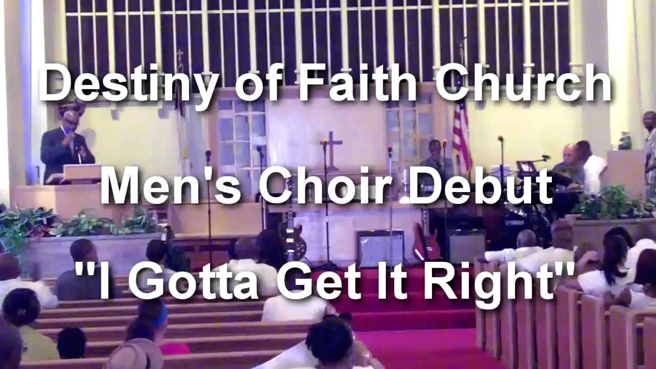 Destiny of Faith Church - Pittsburgh - Men's Choir Debut - YouTube