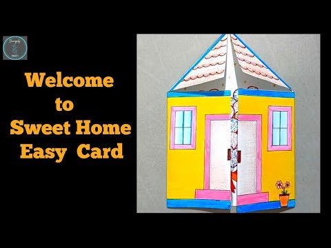 Easy Greeting Card Making || DIY Welcome to Home Card || Handmade ...