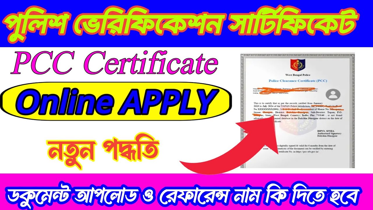 Police Clearance Certificate Online Application 2024|PCC Certificate ...