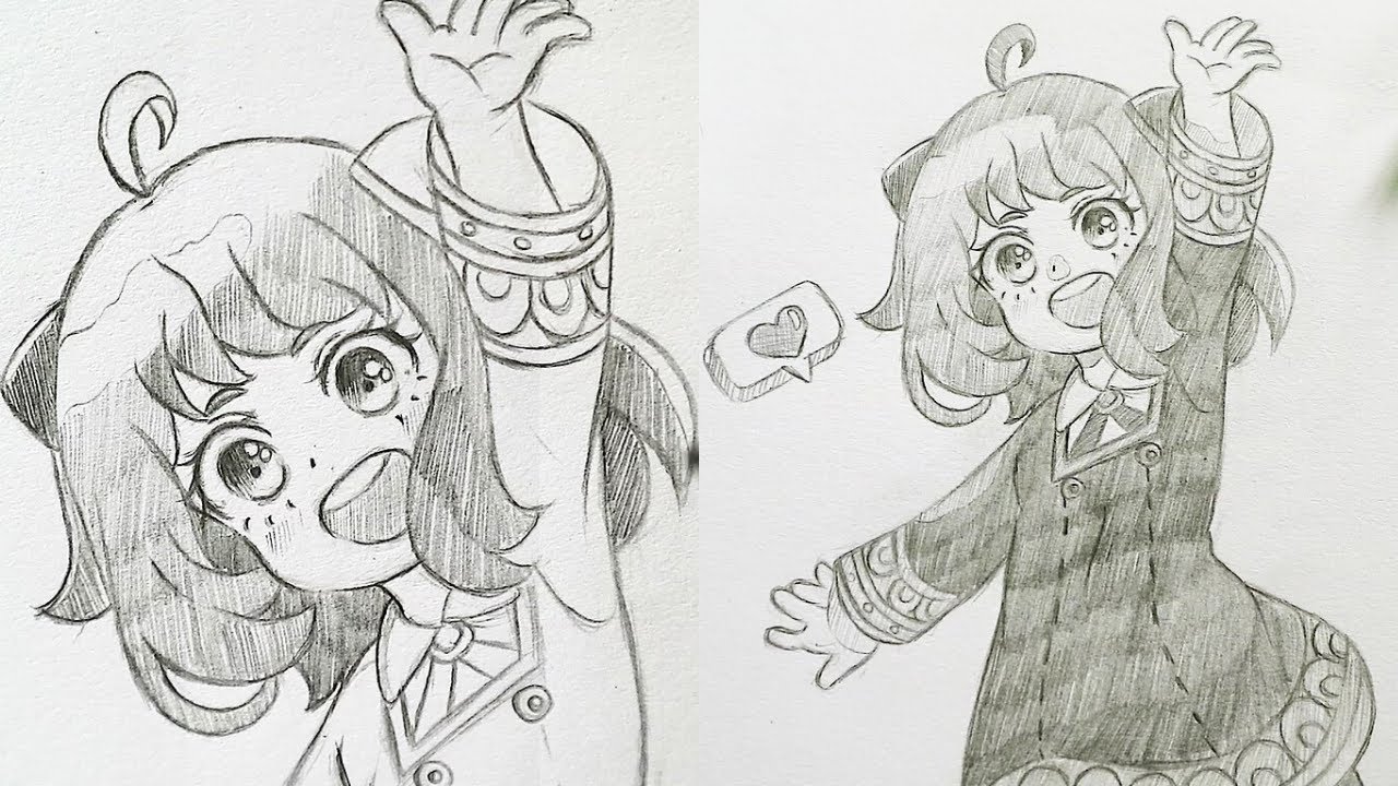 How To Draw Anya Forger Full Body Easy | Spy X Family - YouTube